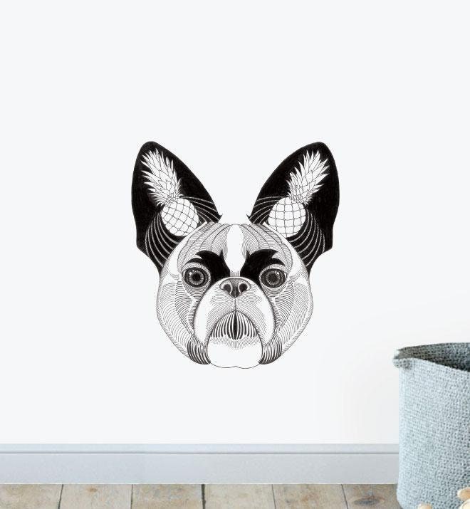 Loyal Dog Wall Sticker Decal Illustration Wall Stickers - Etsy