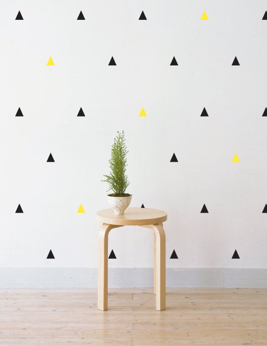 Party Triangles set of 60 Wall Sticker Decal Pattern Wall - Etsy