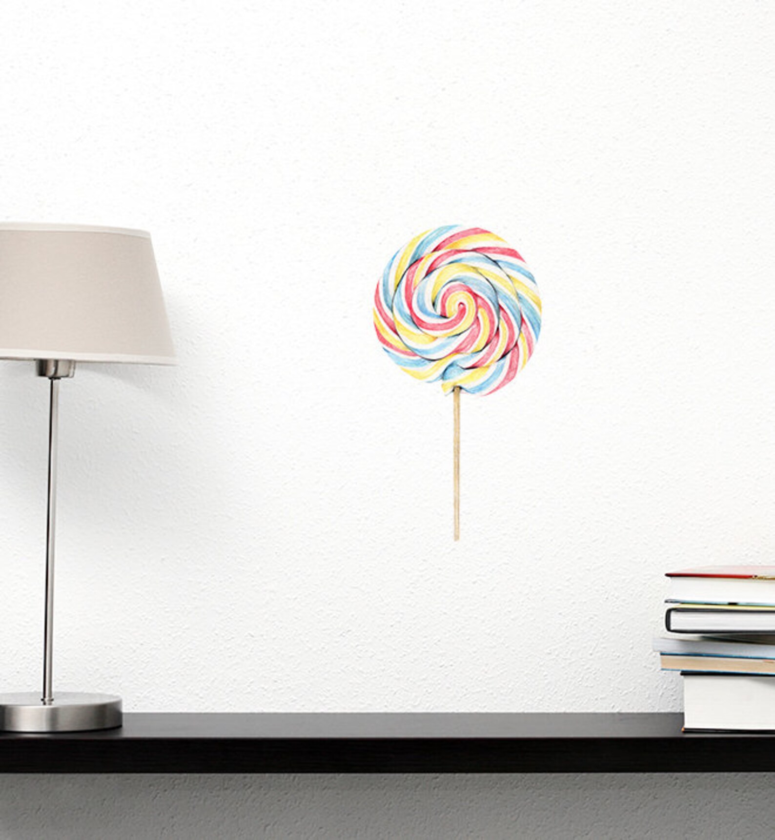 Big Colourful Swirly Lollipop Wall Sticker Decal Kids Wall - Etsy