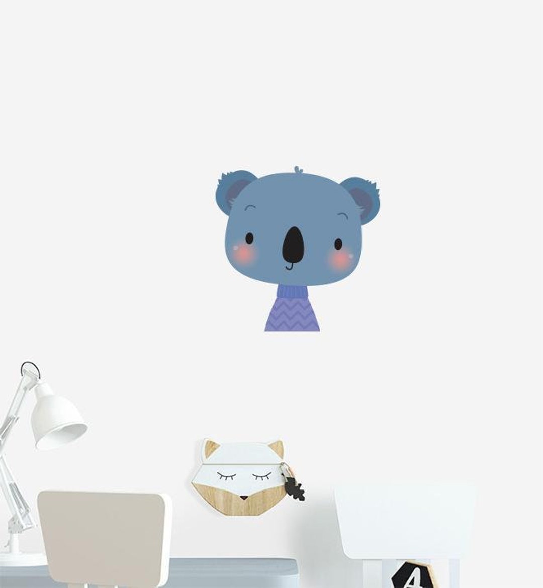 Koala Portrait Wall Sticker Decal | Australian Animal Decals, Animal ...