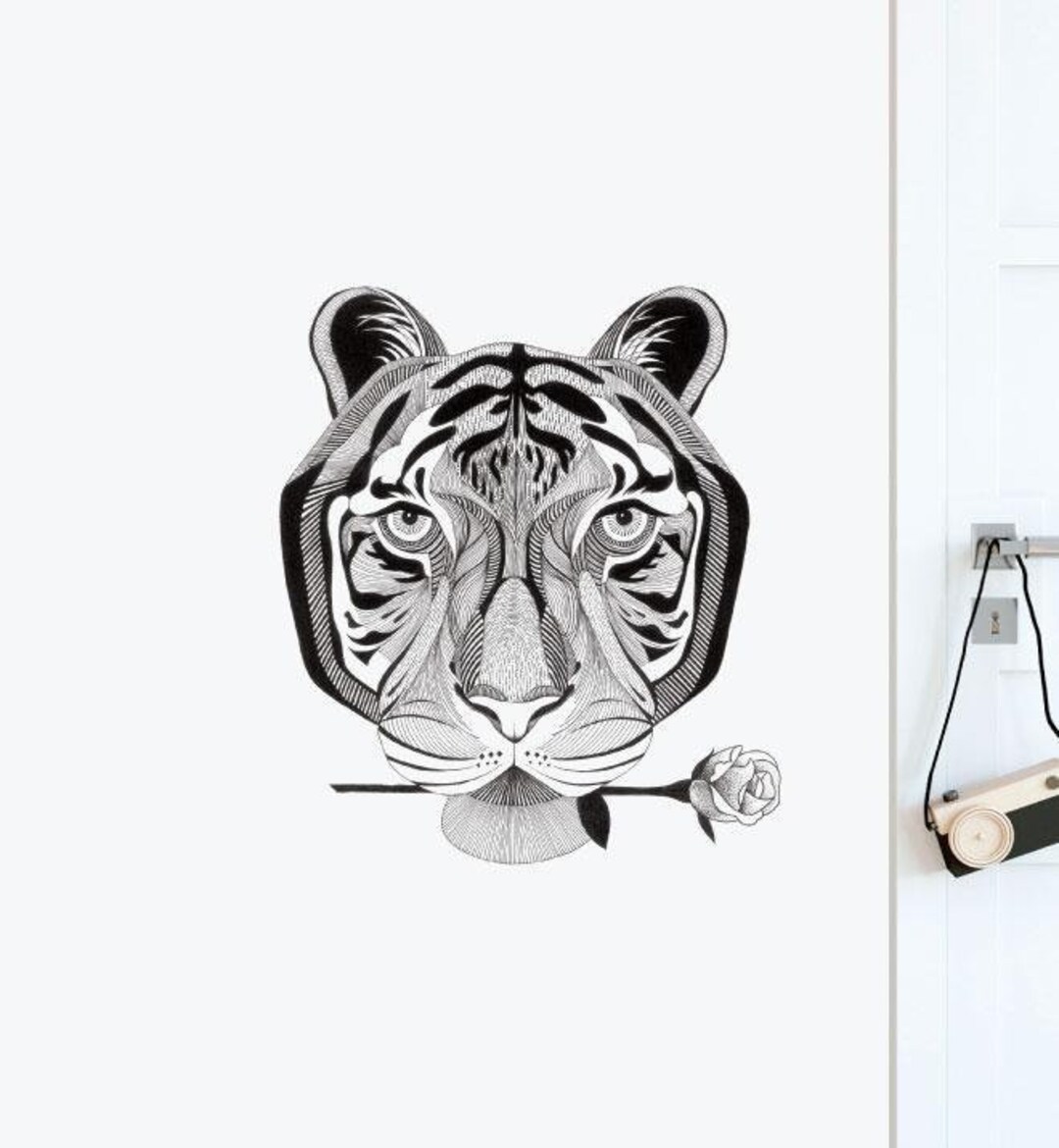 Emporer Tiger Wall Sticker Decal | Illustration Wall Stickers, Animals ...