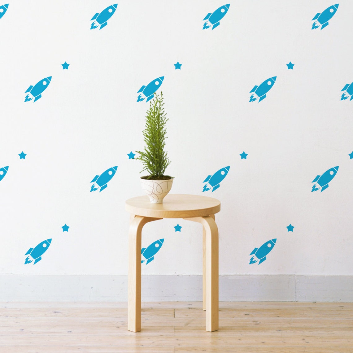 Mini Rockets Set Of 40 Wall Sticker Decal Pattern Wall | Etsy