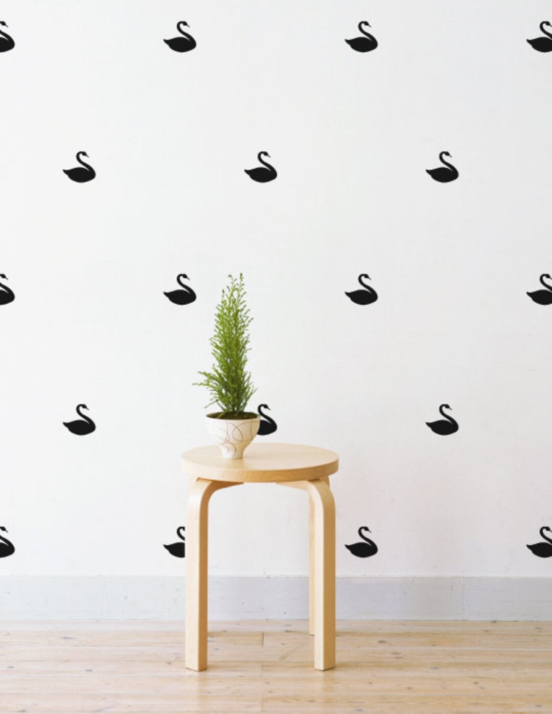 Mini Swans (set of 36) Wall Sticker Decal | Pattern, Wall Art, Girls ...