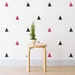 Party Triangles (set of 60) Wall Sticker Decal | Pattern, Wall Art ...