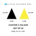 Party Triangles (set of 60) Wall Sticker Decal | Pattern, Wall Art ...