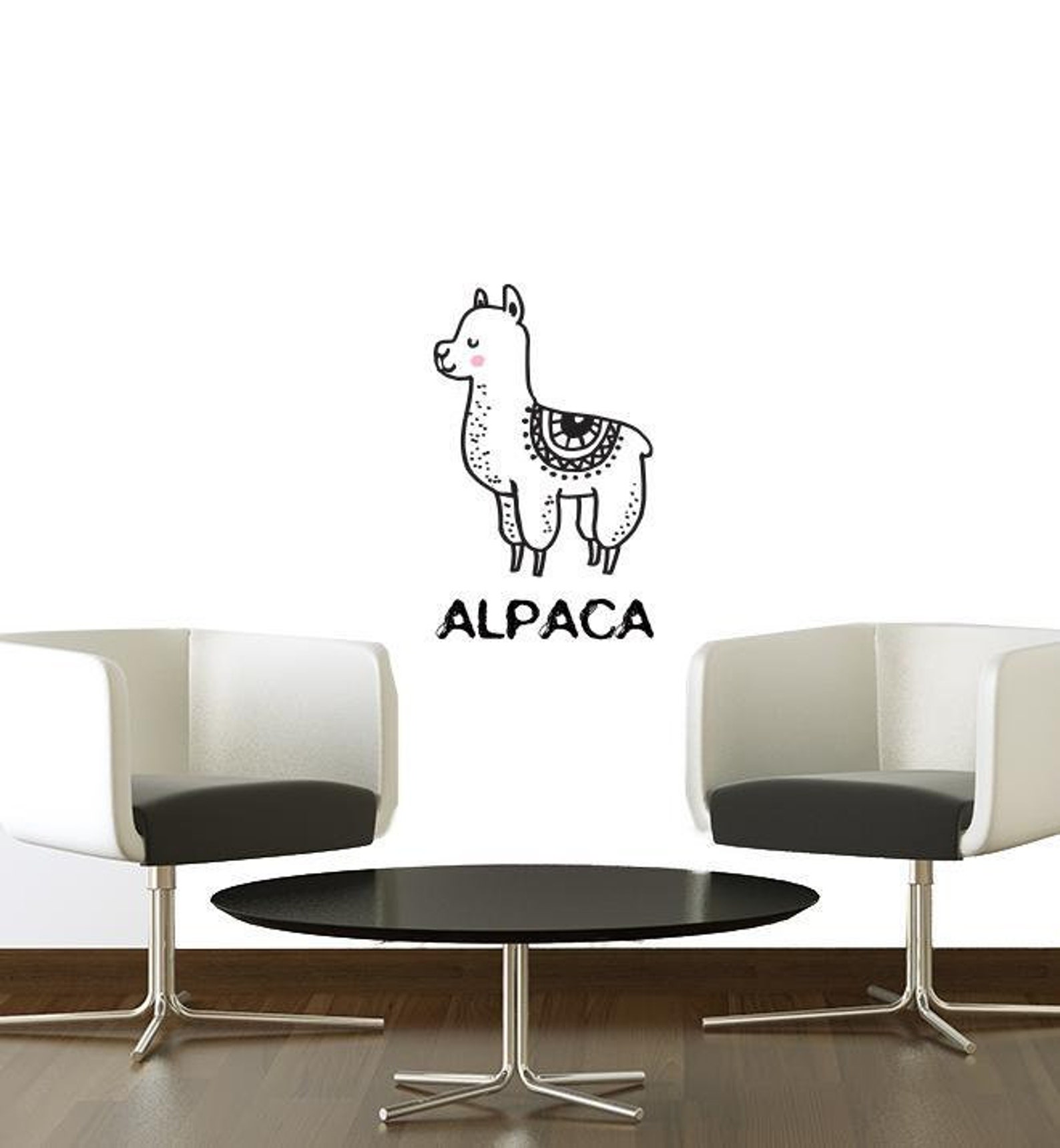 Alpaca Wall Sticker Decal Kids Wall Stickers Animals Wall | Etsy