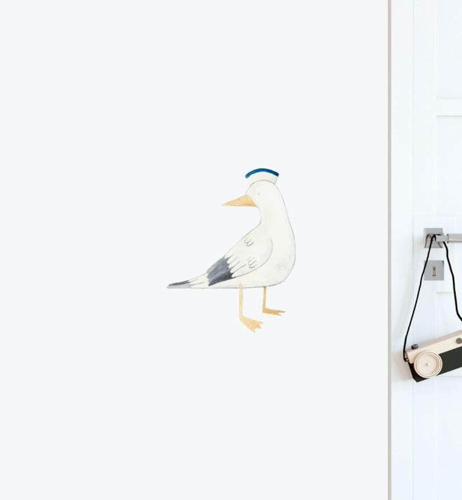 Sailor Seagull Wall Sticker Decal Nursery Wall Stickers - Etsy