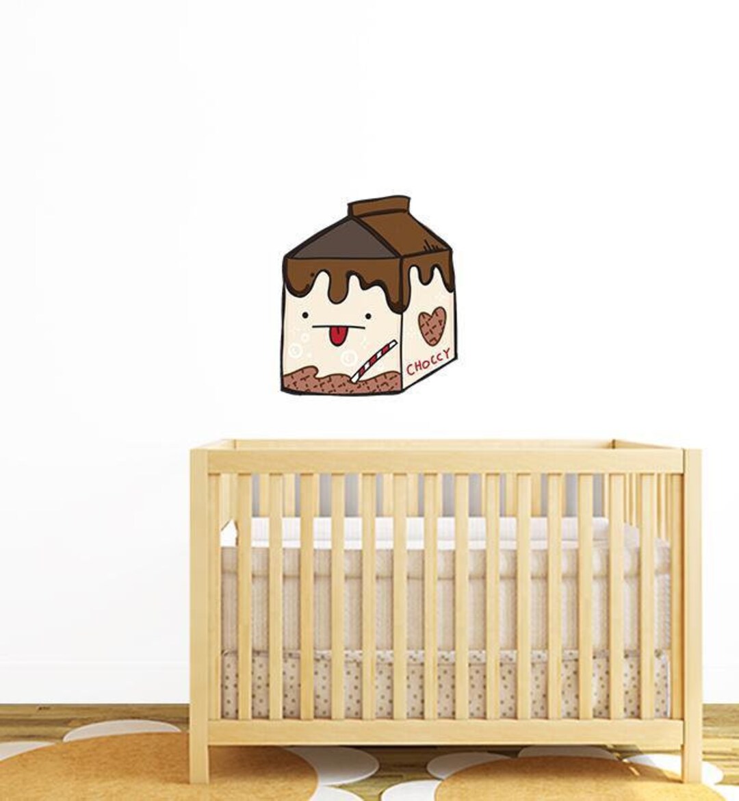 Yummy Choccy Milk Carton Wall Sticker Decal | Kids Wall Stickers ...