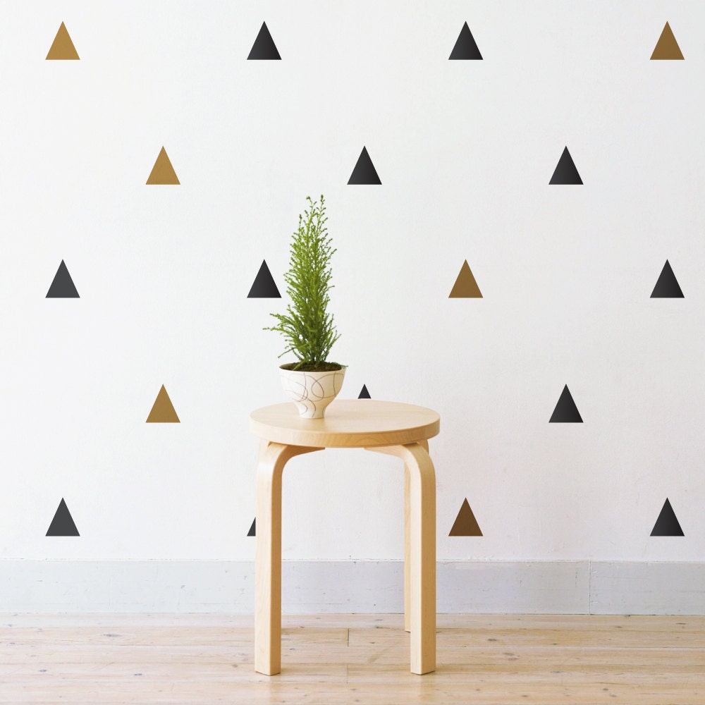 Party Triangles set of 60 Wall Sticker Decal Pattern Wall - Etsy