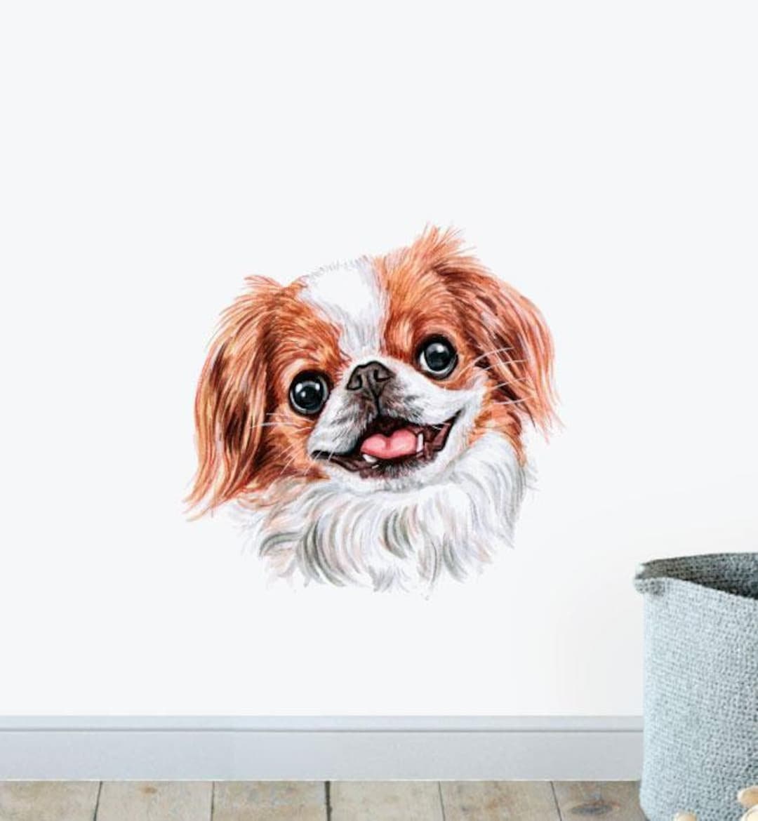 Japanese Chin Dog Wall Sticker Decal | Dogs and Pets Wall Stickers ...
