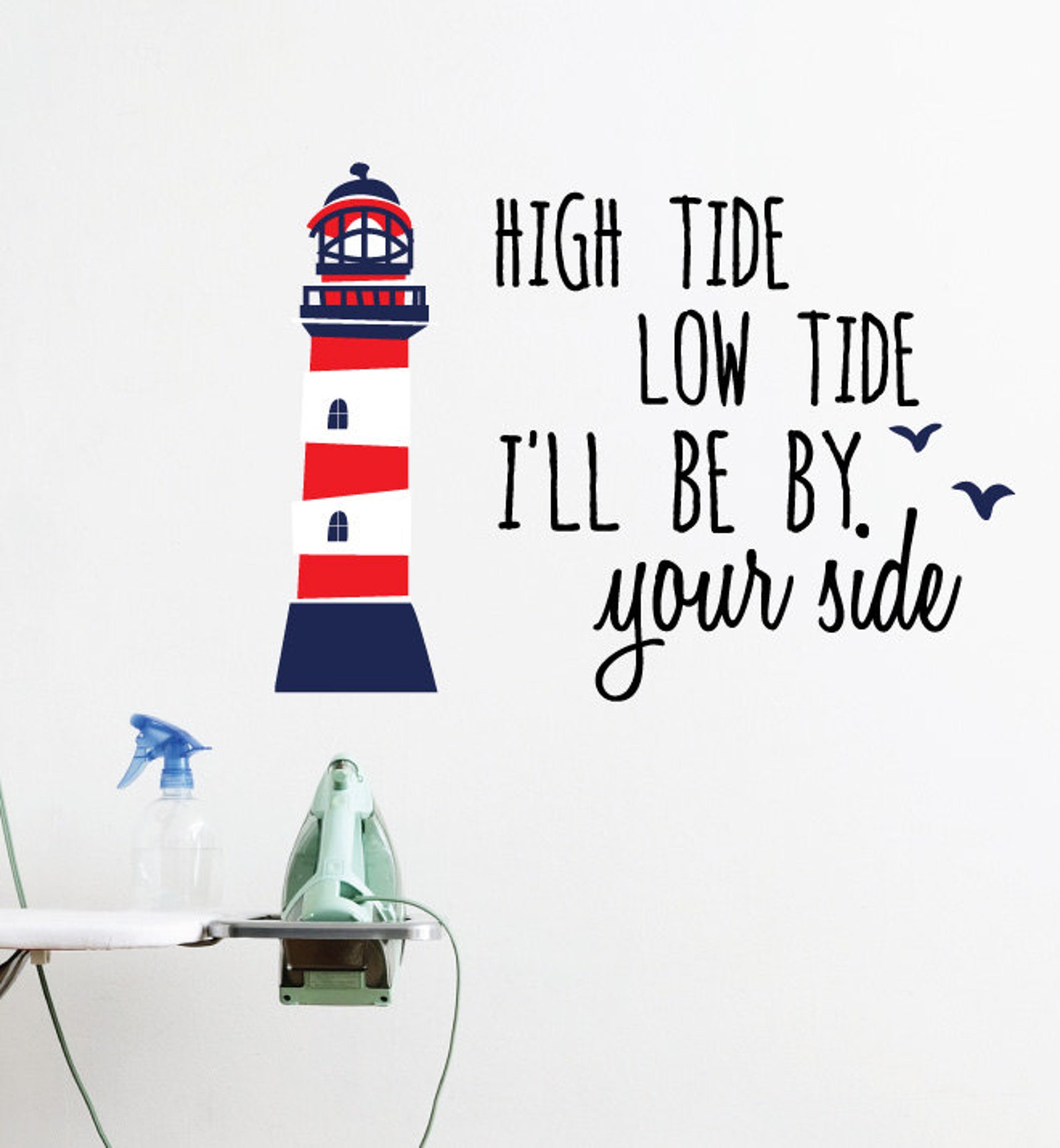 High Tide Low Tide at the Lighthouse Wall Sticker Decal | Wall Sticker ...