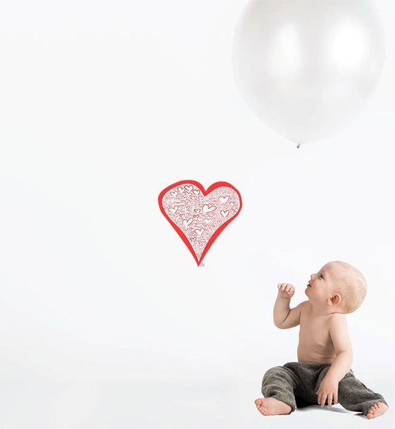 Lots of Love Wall Sticker Decal Illustration Wall Stickers - Etsy