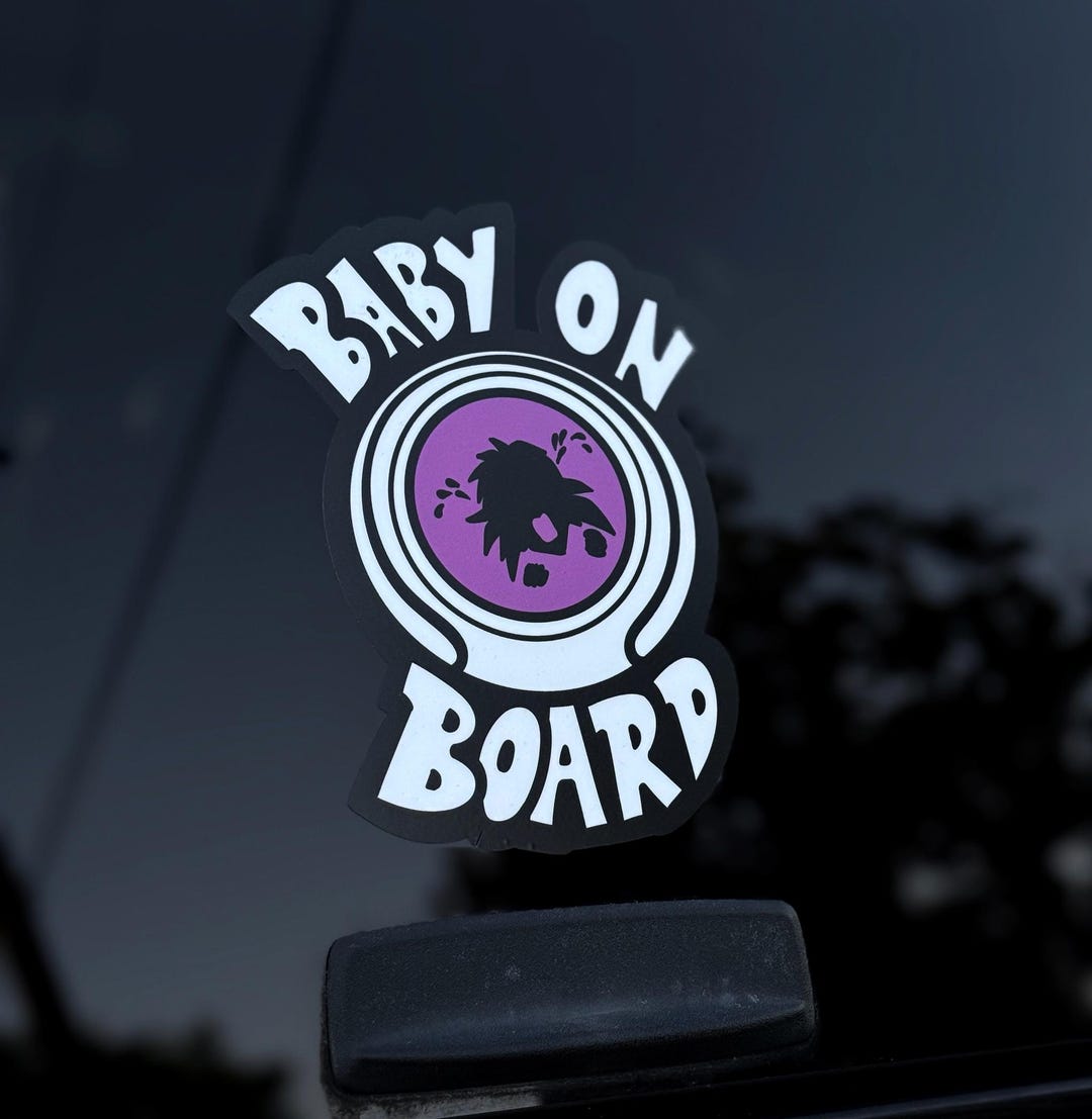 Broly Saiyan Pod Baby on Board Sticker - Etsy
