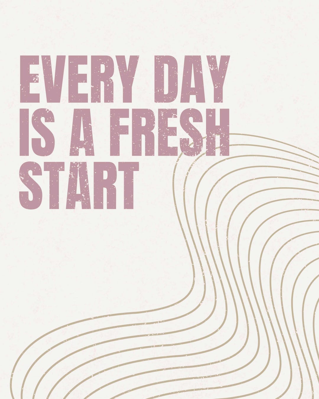 Every Day is a Fresh Start - Poster - Etsy