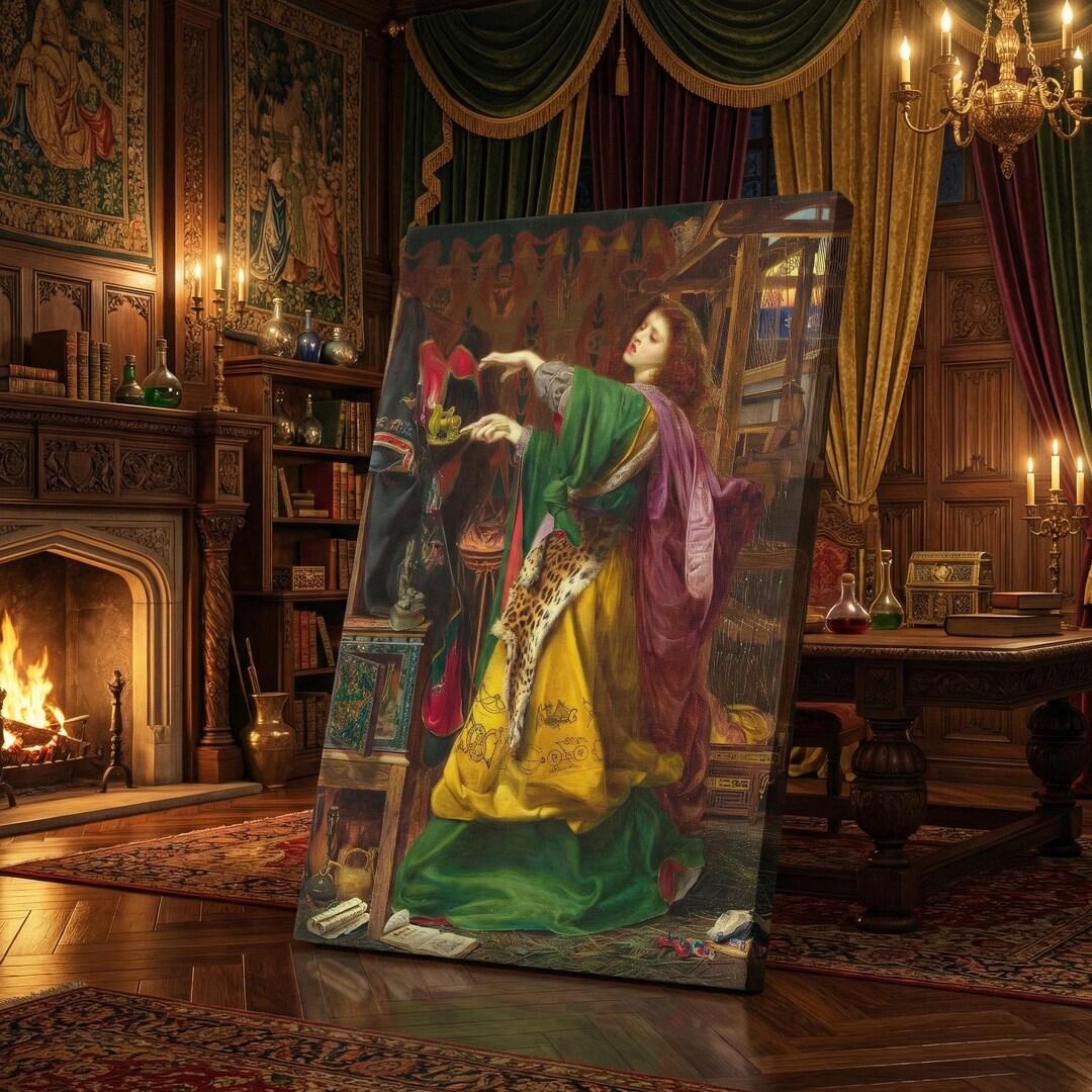 Frederick Sandys - Morgan Le Fay Canvas Print, Home Interior Art ...