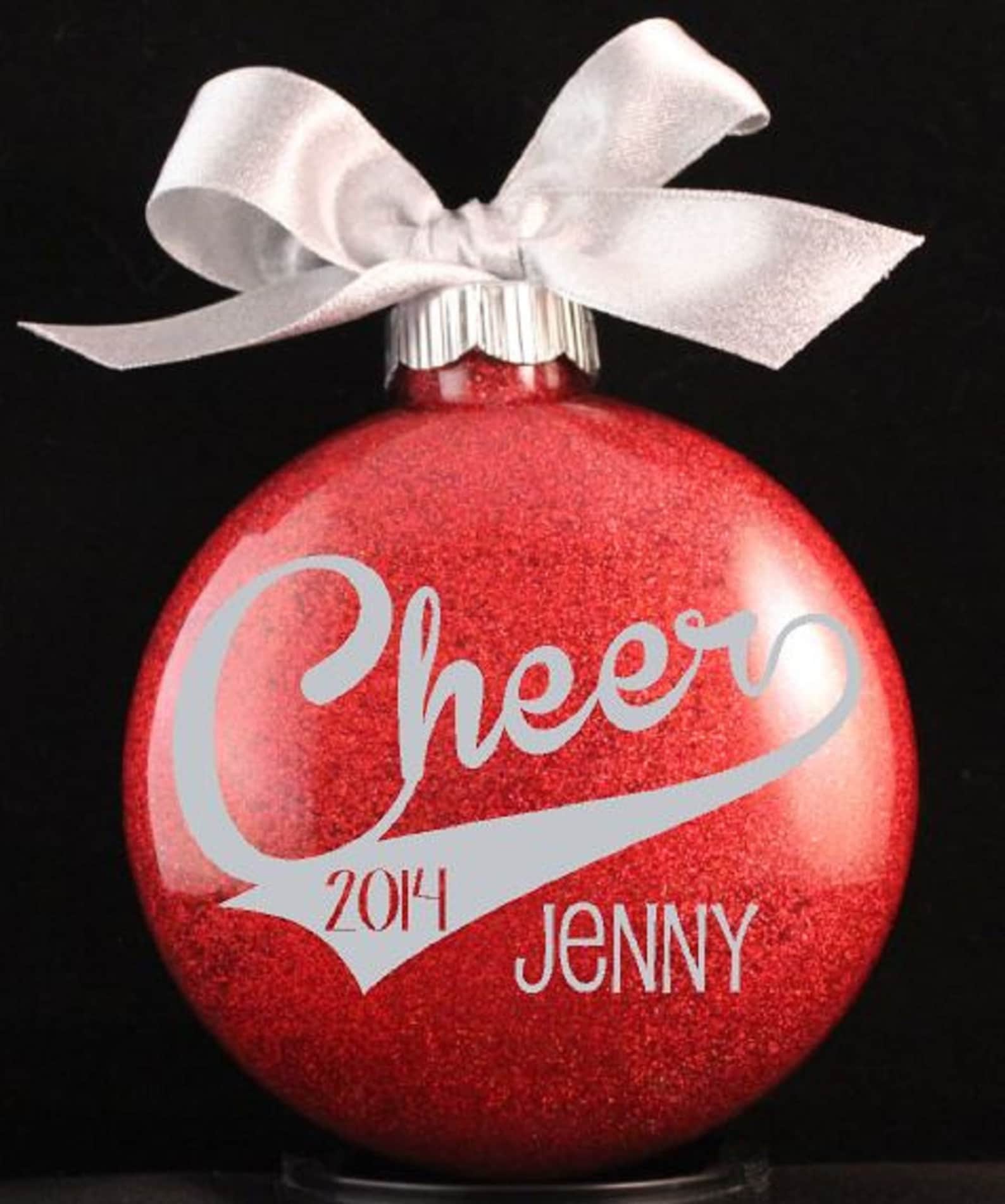 Cheerleader Christmas Ornament Cheer Ornament with Name and | Etsy