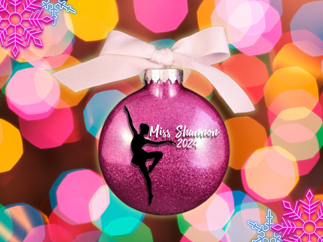 Dance Personalized Christmas Ornament With Year, Dance Christmas ...