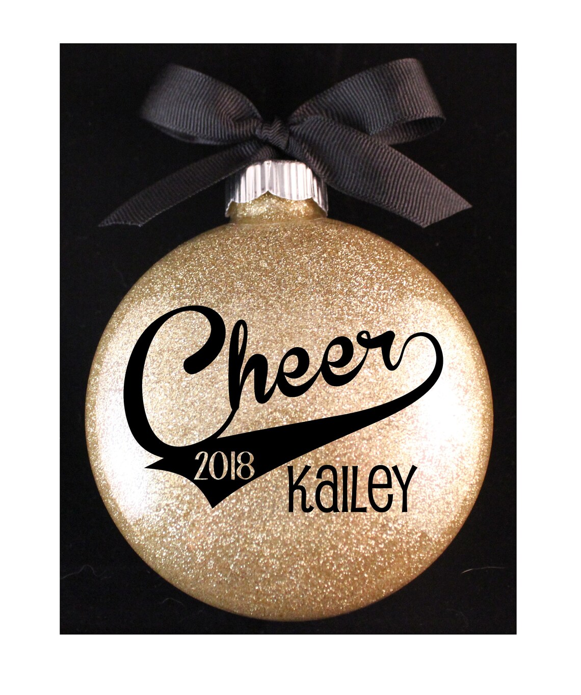 Cheerleader Christmas Ornament Cheer Ornament with Name and | Etsy