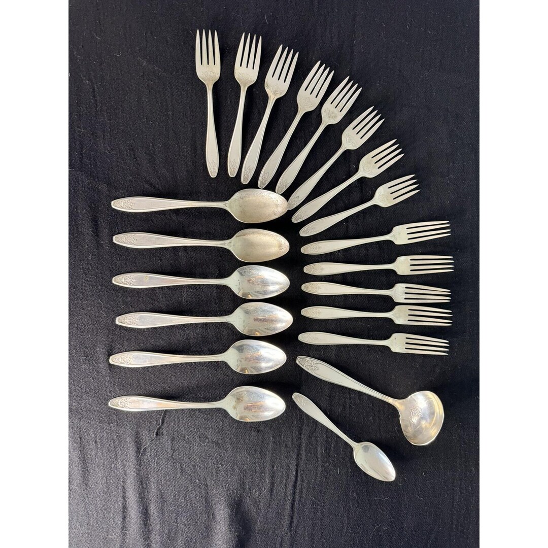 Antique Lady Doris Princess Silverplate Flatware International Silver ...