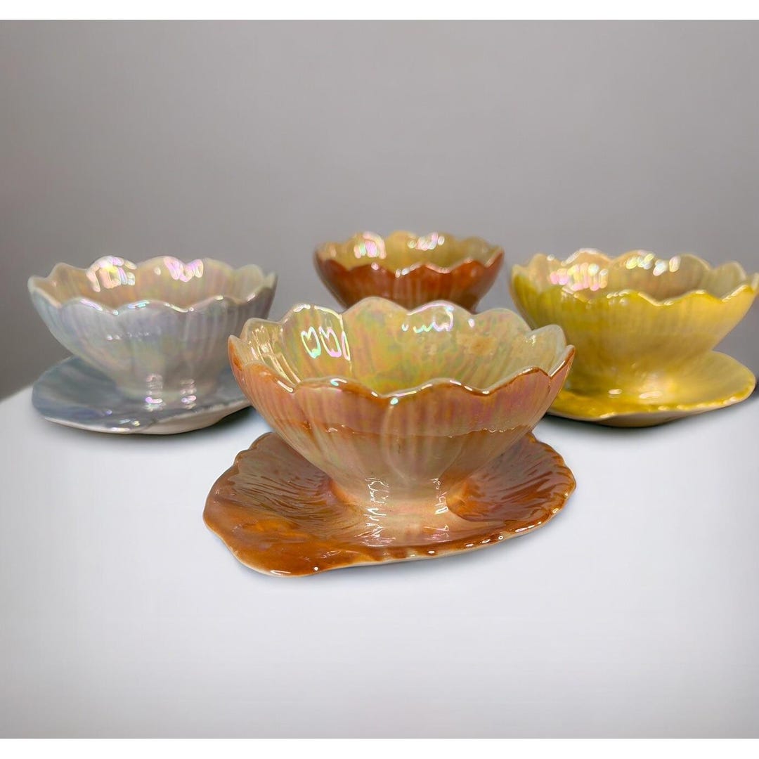 4 Royal Winton Sundae Dishes Lustre Ware Made in England Vintage MCM - Etsy