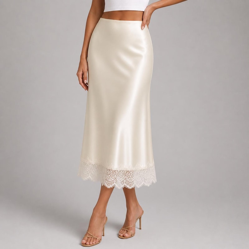 Silk and Lace Slip Skirts - Etsy