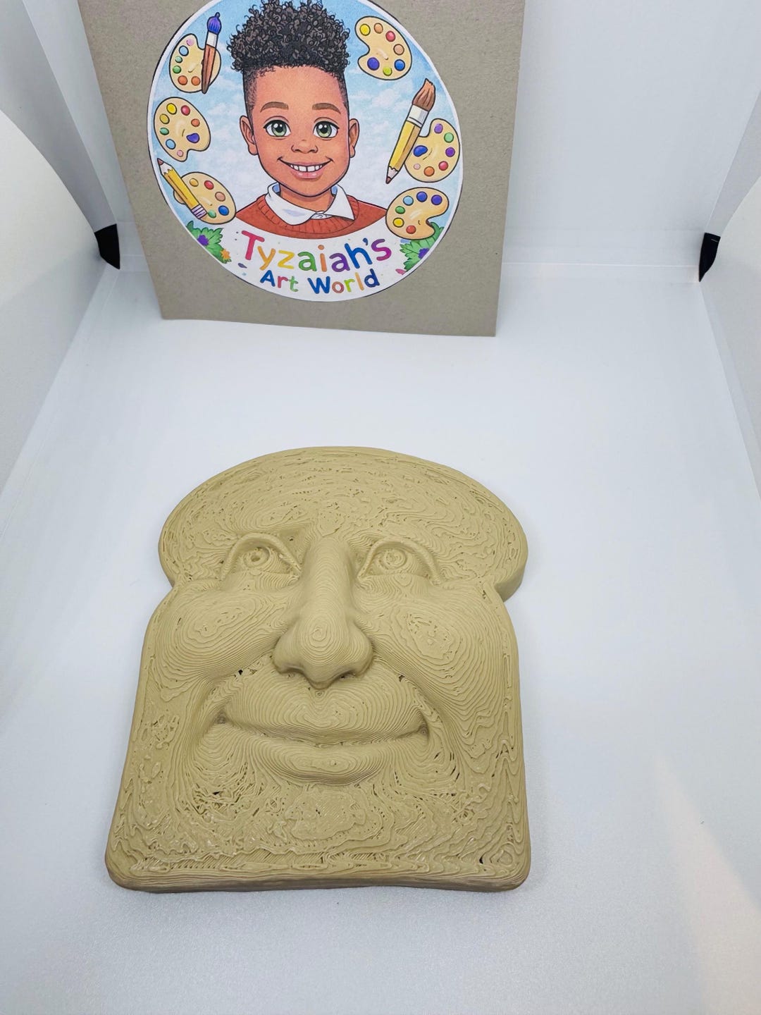 3-D Bread Face Figure - Etsy