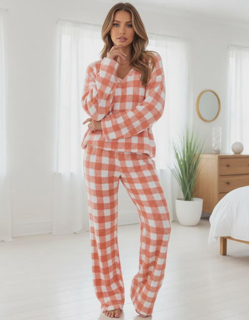 PDF Pajama Pattern for Women | Cozy Lounge Set Sewing Pattern | V Neck ...