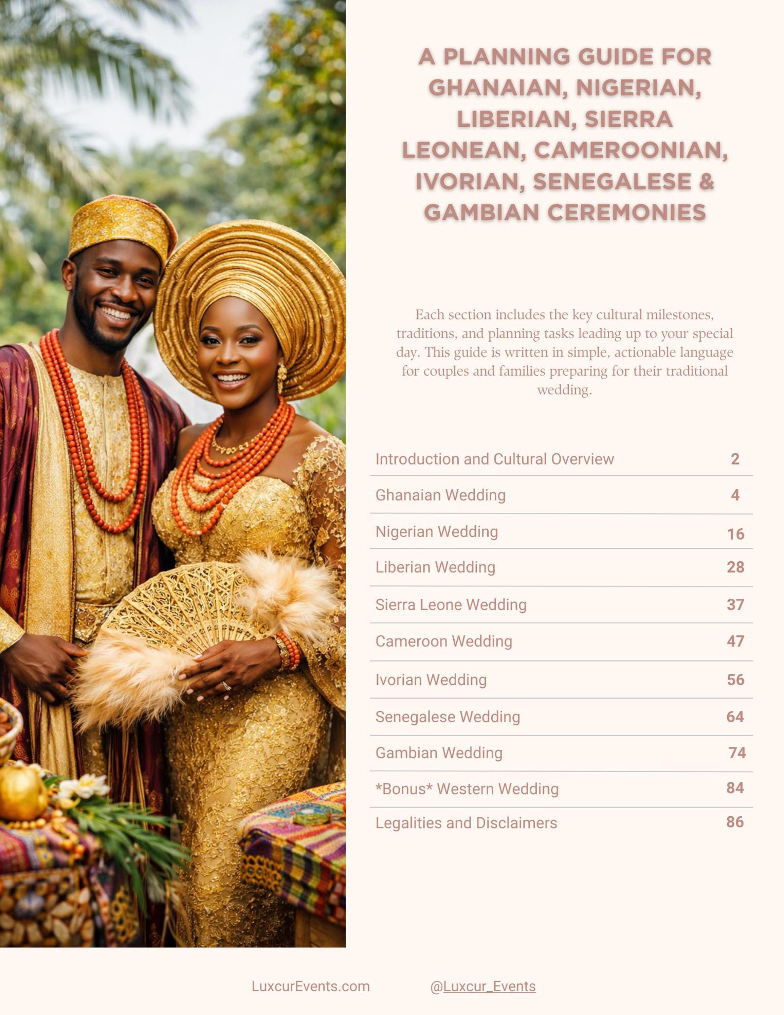 West African Traditional Wedding Planning Guide (ghanaian, Nigerian ...