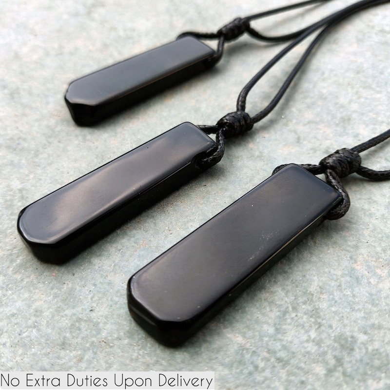 Slider Pendant Black Onyx - Etsy Israel