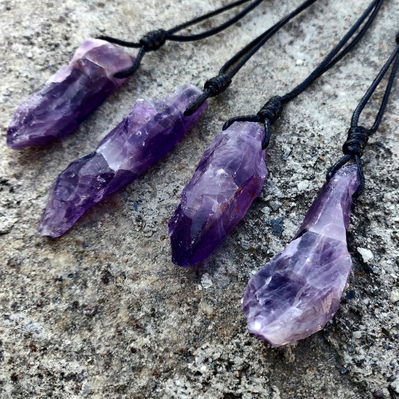 Amethyst Necklace - Etsy