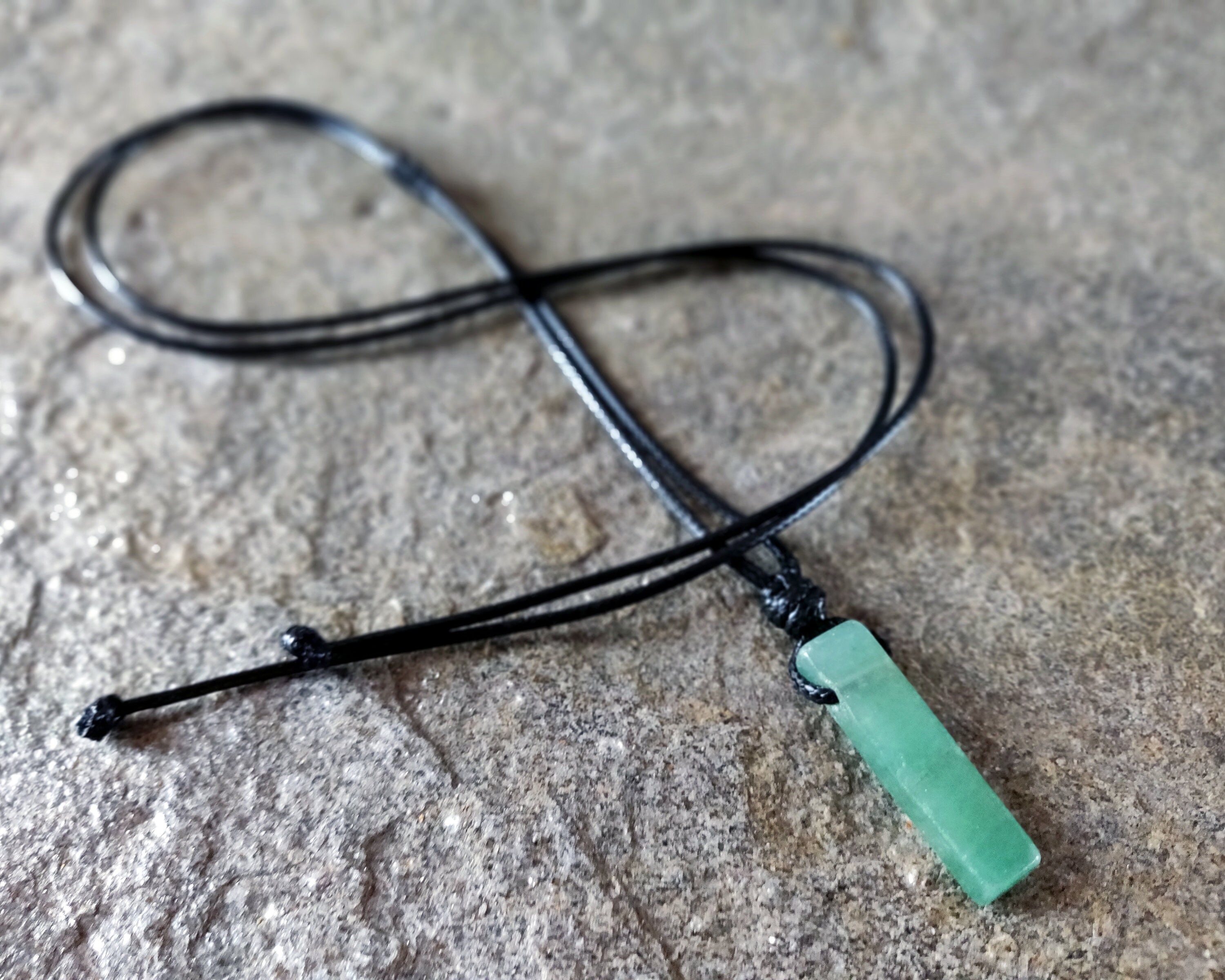 Green Aventurine Pendant EMF Protection Necklace Spiritual | Etsy