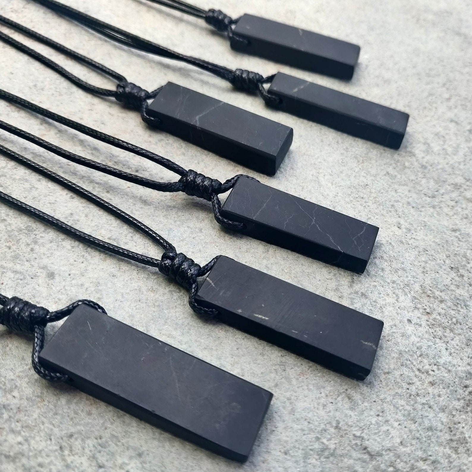 Shungite Necklace, Men's Pendant, EMF Protection Jewelry for Him ...