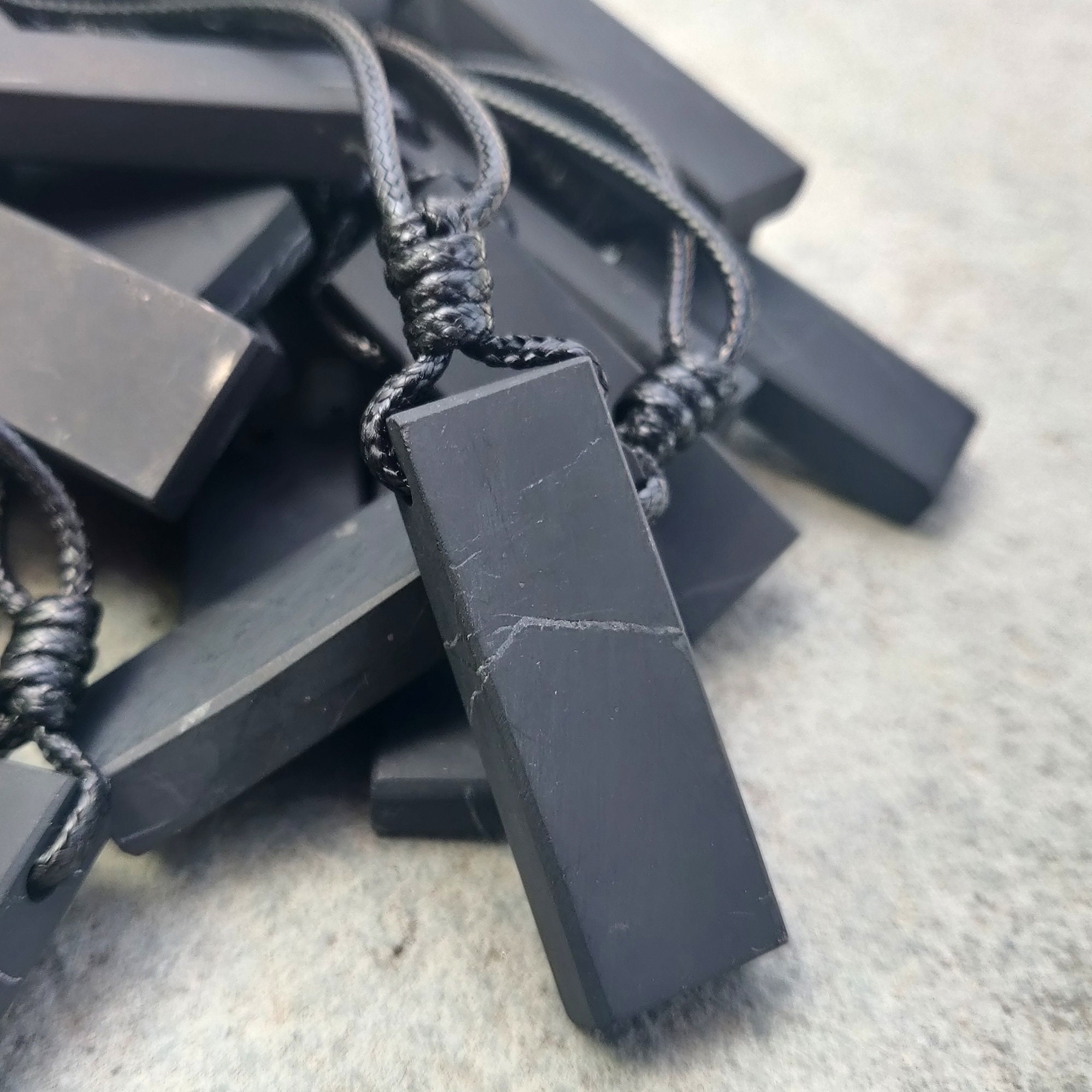Shungite Necklace, Men's Pendant, EMF Protection Jewelry for Him ...
