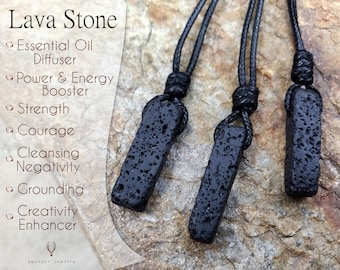 Lava Rock Diffuser Necklace - Etsy