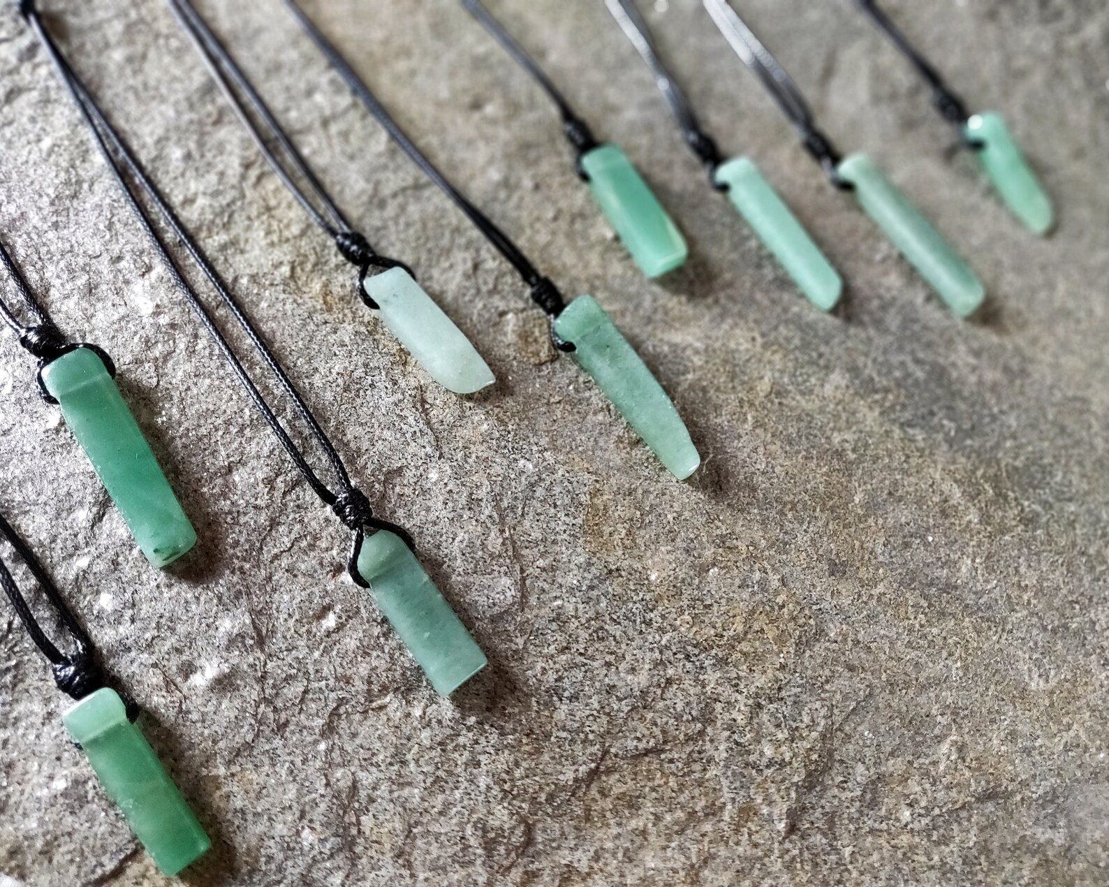 Green Aventurine Pendant EMF Protection Necklace Spiritual - Etsy