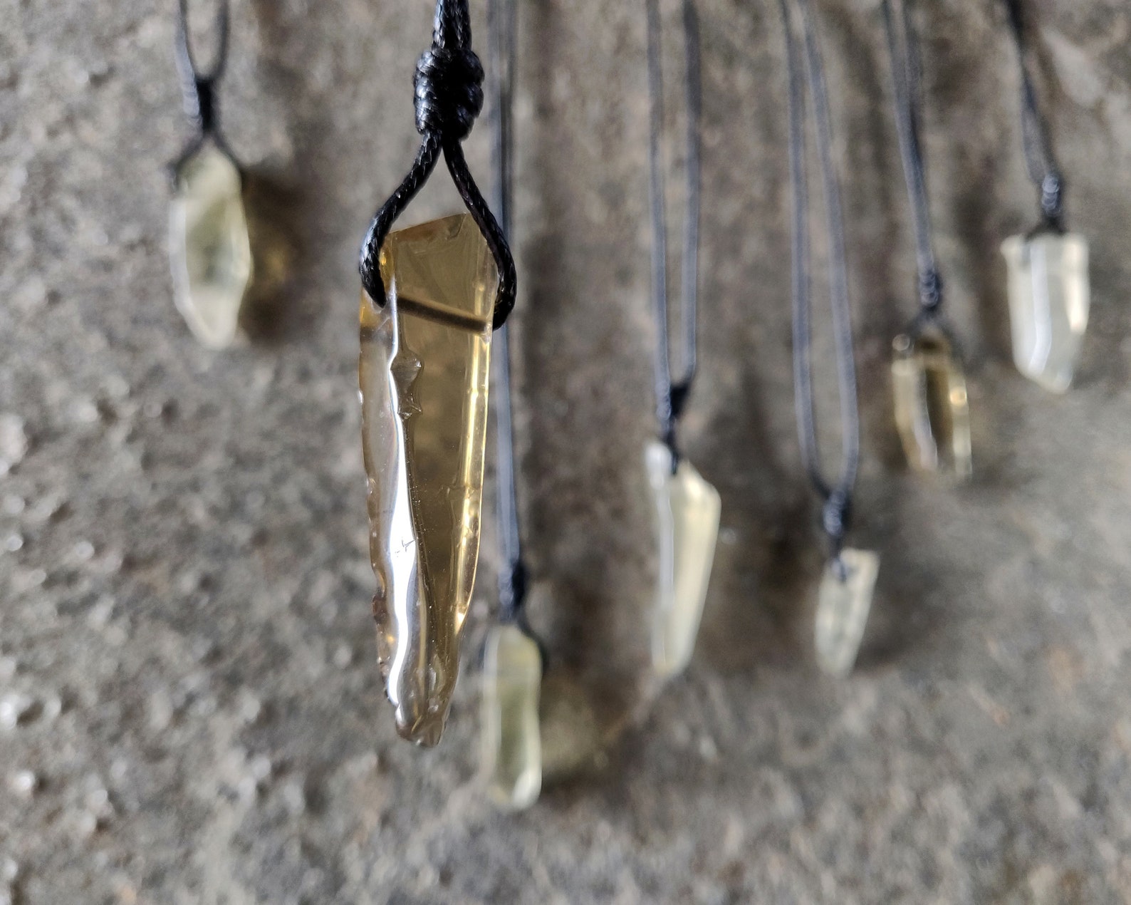 Men's Citrine Pendant Protection Jewelry Healing Crystal - Etsy