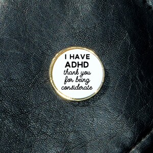 ADHD Pin Badge Lapel Pin Back to School | Etsy