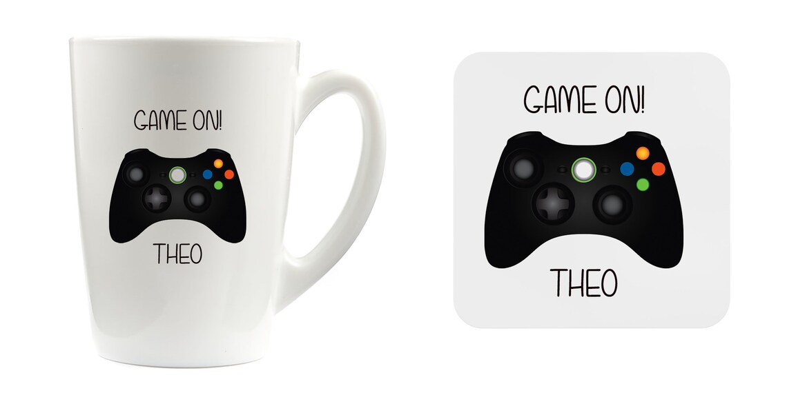 Personalized Coaster for Gamers Xbox Playstation PS4 Mug and | Etsy