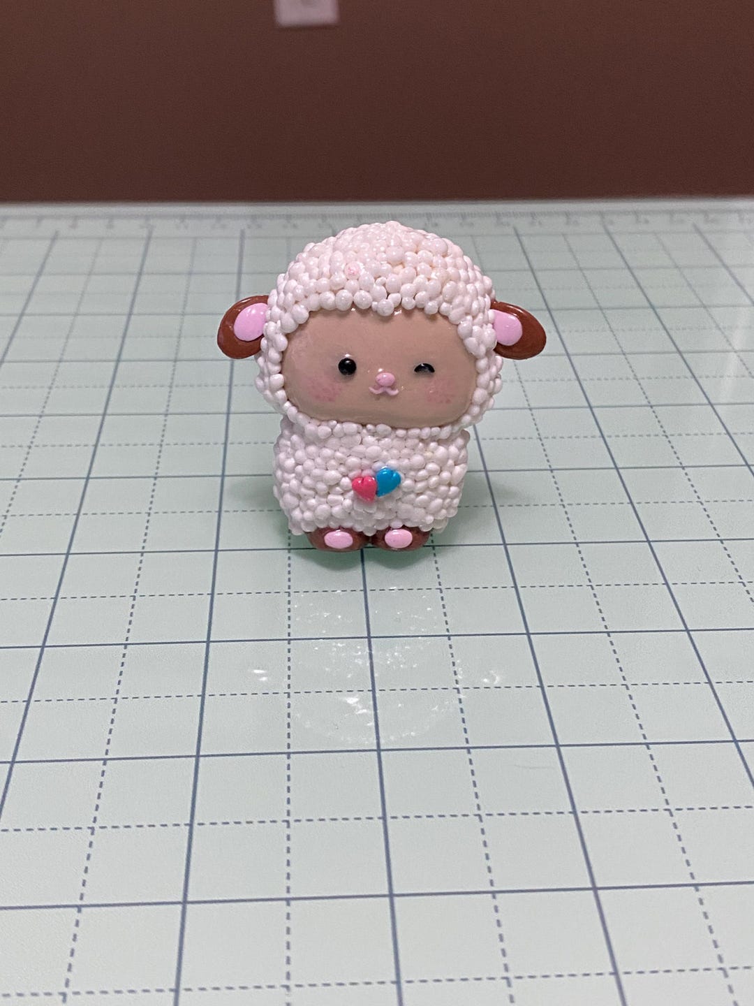 Handmade Polymer Clay Sheep Figurine – Cute Kawaii Mini Animal Decor - Etsy