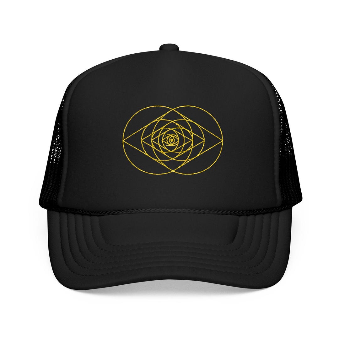 Third Eye Foam Trucker Hat | Embroidered Third Eye Design - Etsy