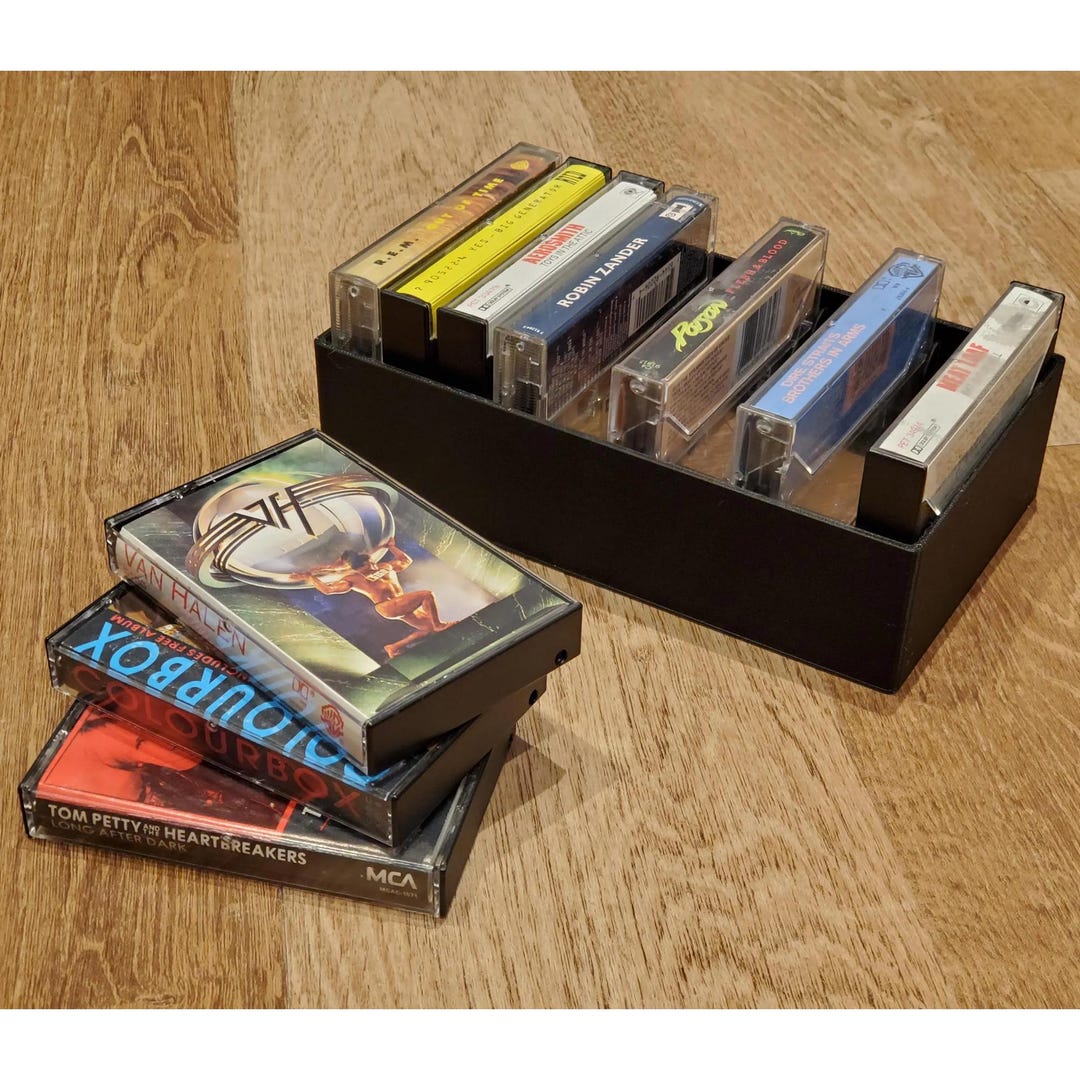 Wall Mounted Cassette Tape Rack – Holds 10 Tapes Total | Retro Music ...