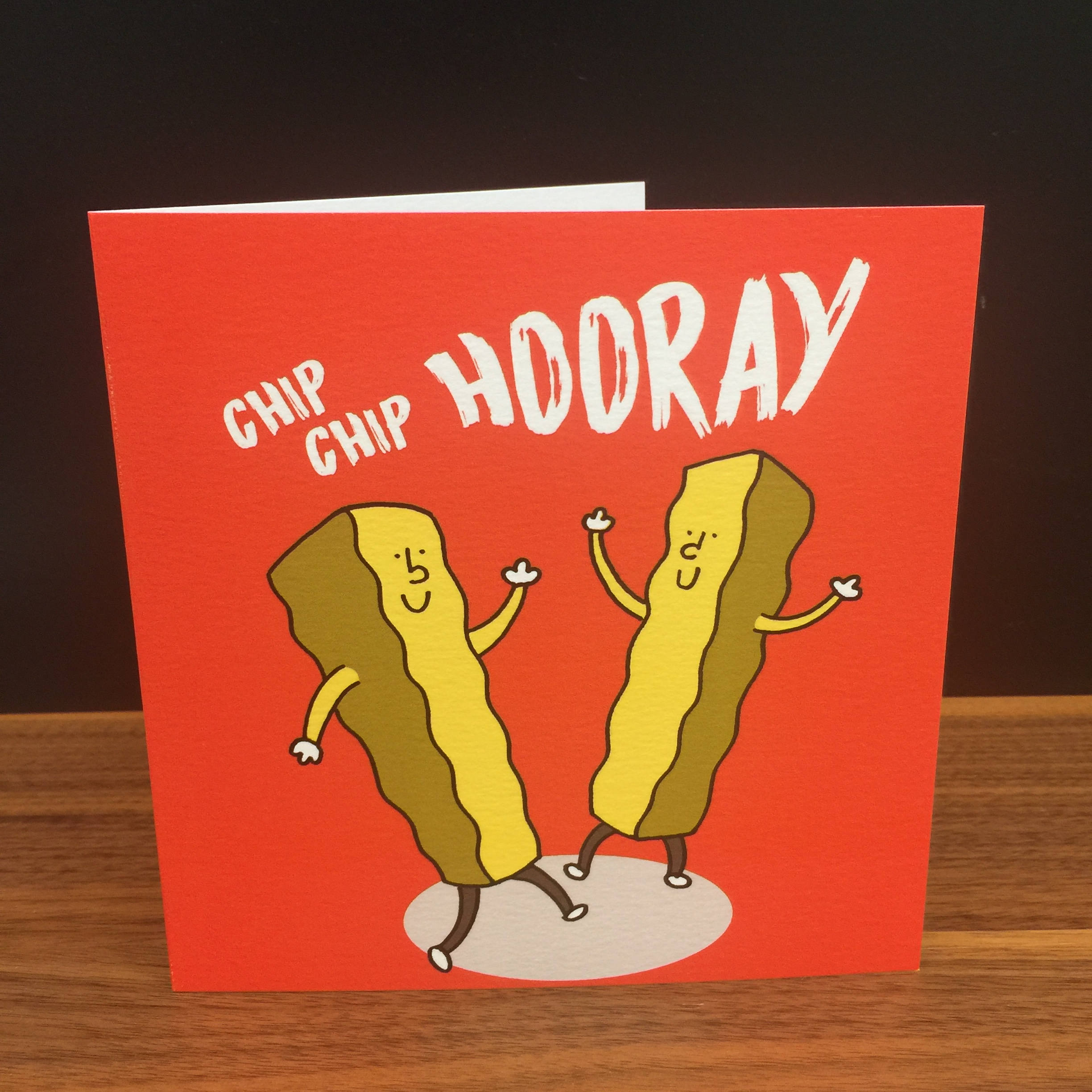 Quirky Cartoon Chips CONGRATULATIONS or GREETINGS Card - Etsy