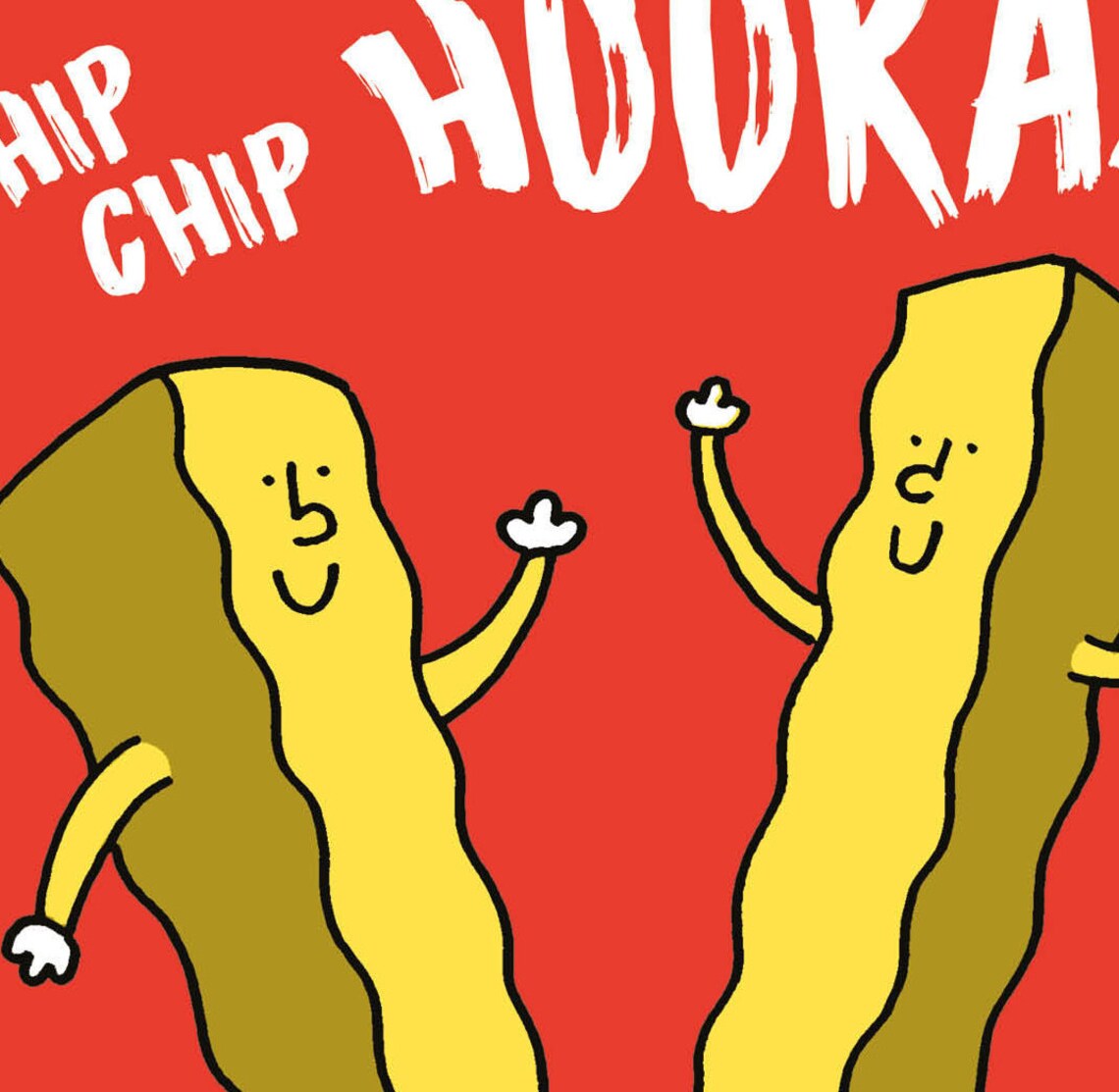 Quirky Cartoon Chips CONGRATULATIONS or GREETINGS Card - Etsy