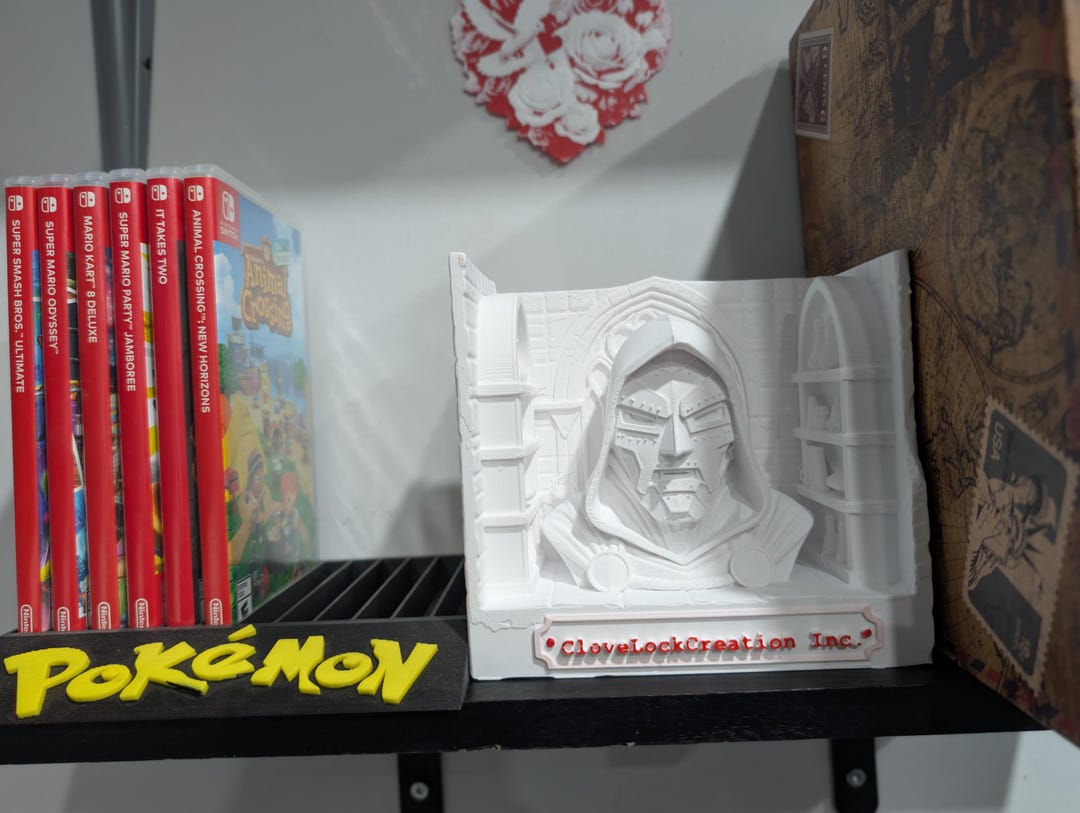 Doctor Doom Book Nook | 3D Printed Gothic Castle Shelf Insert - Etsy