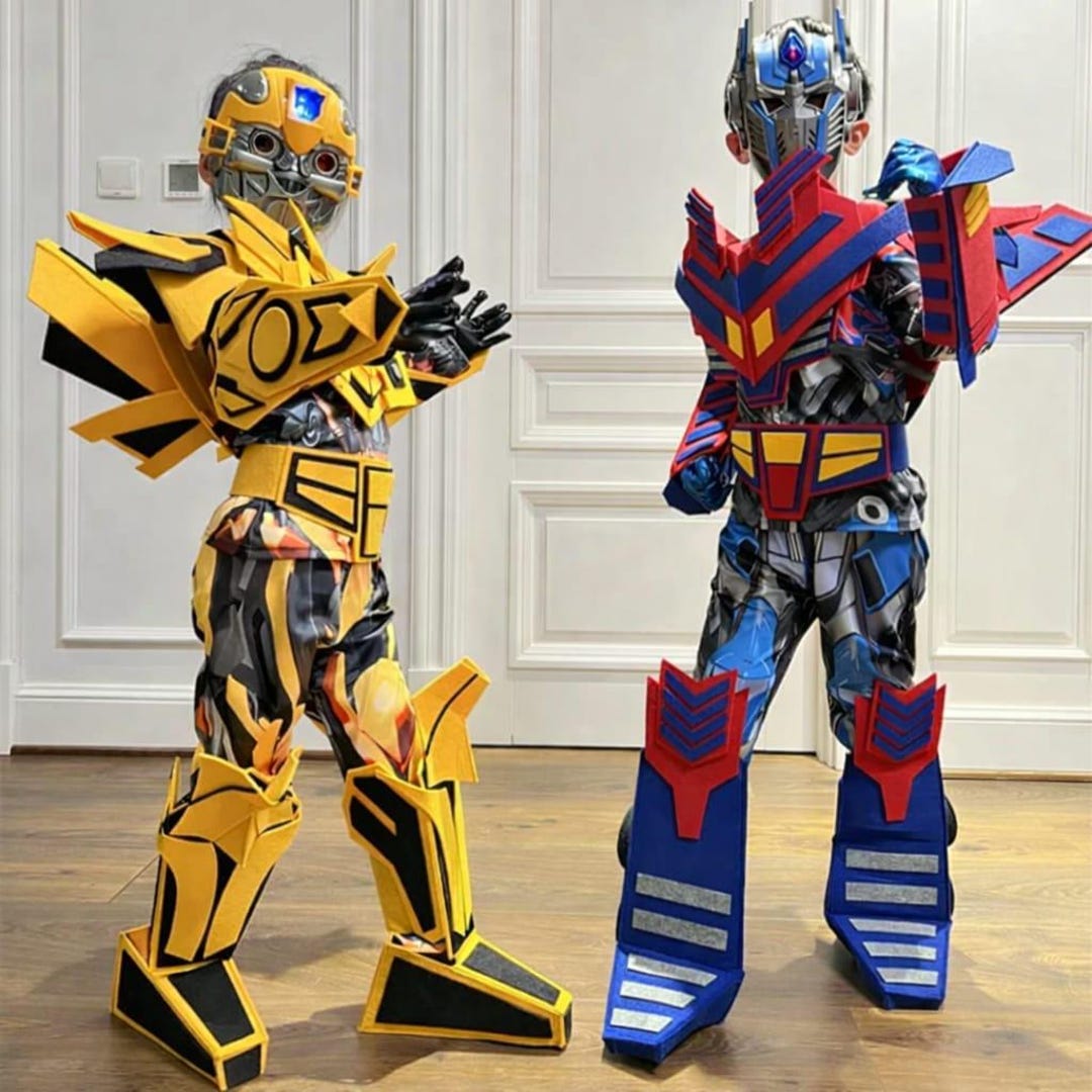 Kids Robot Costume | Yellow , Red Blue Robot Armor | Light up Robot ...