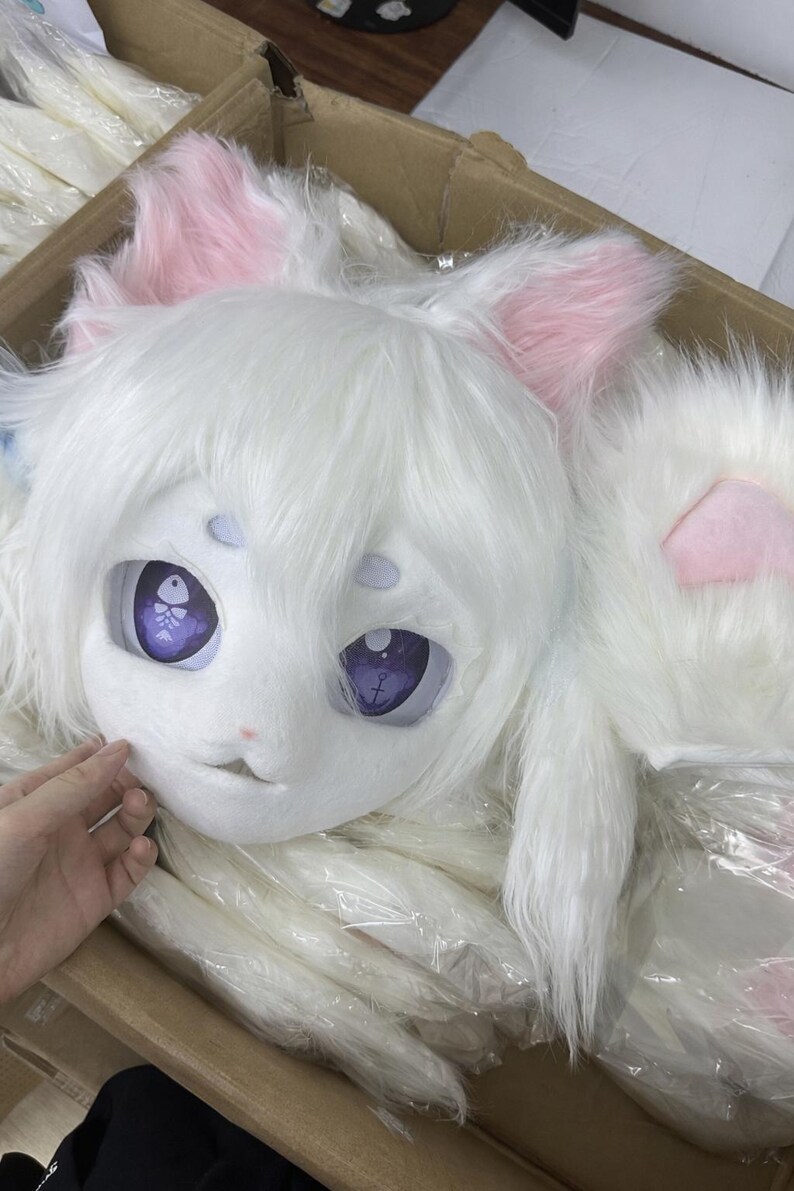 Handmade Fursuit Head | Cute Anime Style Animal Mask | Custom Mascot ...