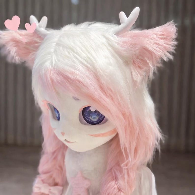 Handmade Fursuit Head | Cute Anime Style Animal Mask | Custom Mascot ...