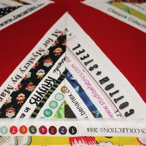 Red Zinger Selvage Pillow Pattern, 16" X 16", Quick and Easy DIY ...