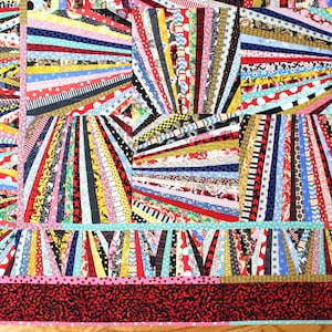 Fandango Quilt Pattern, String Quilt Pattern, Art Quilt, Wall Quilt ...