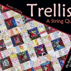 Trellis Quilt Pattern, Easy Quilt, String Quilt, Scrap Quilt, PDF Quilt ...
